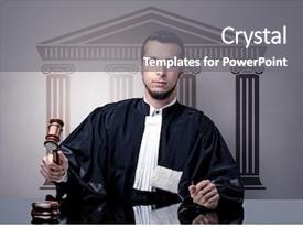 School Counselors Young Judge In Front PPT template 0 | CrystalGraphics