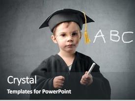 Graduation Kids School Education PPT template 43 | CrystalGraphics