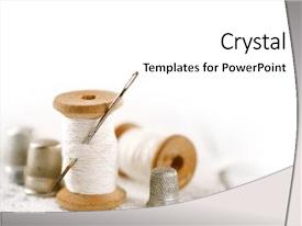 Sewing Needle Tools Real PPT template 59 | CrystalGraphics