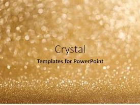 Shiny Golden Bokeh Glitter Lights PPT template 47 | CrystalGraphics