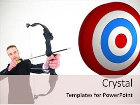 Shooting A Bow And Arrow PPT template 55 | CrystalGraphics