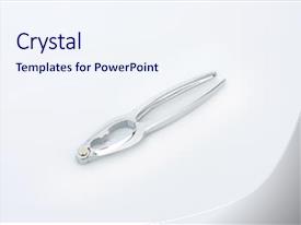Silver Nutcracker On White Background PPT template 88 | CrystalGraphics
