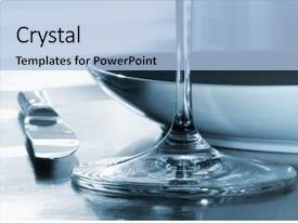 Simple Elegant Dinner Setting Close Up PPT template 69 | CrystalGraphics