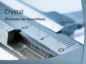 Vernier Caliper Slide Gauge PPT template 67 | CrystalGraphics