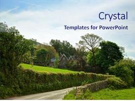 Small Farm In The Lake PPT template 56 | CrystalGraphics