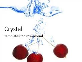 Small Red Cherry Fall PPT template 36 | CrystalGraphics