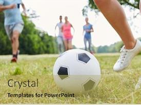 Soccer As Leisure Time Between PPT template 16 | CrystalGraphics