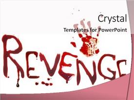 Revenge Bloody Letters And A PPT template 82 | CrystalGraphics