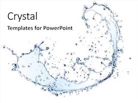Splash Isolated On White Background PPT template 83 | CrystalGraphics