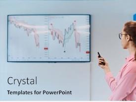 Stage Successful Female Speaker Presents PPT template 99 | CrystalGraphics