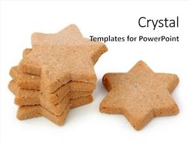 Star Shape Spice Cakes Isolated PPT template 25 | CrystalGraphics