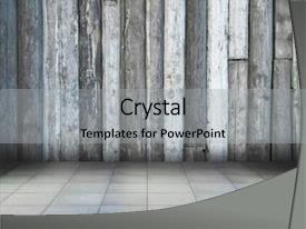 Stones Tiles Old Room With Wooden Wall PPT template 95 | CrystalGraphics