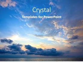 Sunset Over Sea PPT template 55 | CrystalGraphics
