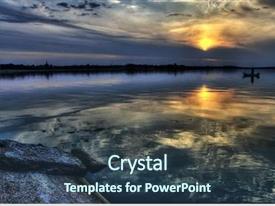 Sunset Over The Lake PPT template 52 | CrystalGraphics