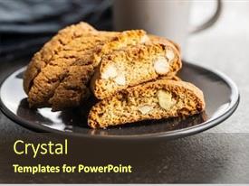Sweet Italian Cantuccini Cookies Almonds PPT template 94 | CrystalGraphics