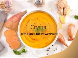 Sweet Potato Soup And Ingredient PPT template 62 | CrystalGraphics