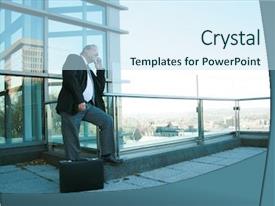 Talking On Cell Phone PPT template 68 | CrystalGraphics