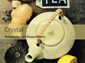 Tea With Mint Ginger PPT template 68 | CrystalGraphics