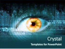 Tech Image Of Human Eye PPT template 74 | CrystalGraphics