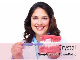 Teeth Model Dental Health PPT template 56 | CrystalGraphics