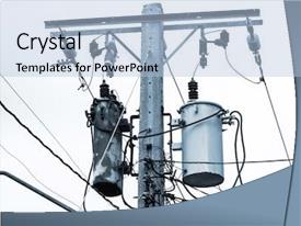 Telegraph Old Reinforced Concrete Pole PPT template 4 | CrystalGraphics