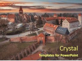 Teutonic Castle In Paslek City PPT template 51 | CrystalGraphics