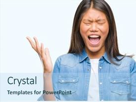 Thai Celebration Young Asian Woman Over Isolated PPT template 8 ...