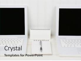 The Middle The Computer PPT template 81 | CrystalGraphics