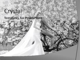 Thoughtful Bride Standing With Bridegroom PPT template 39 | CrystalGraphics
