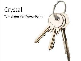 Three Key On Ring PPT template 92 | CrystalGraphics