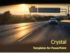 Toll Road Cars On A Highway PPT template 71 | CrystalGraphics