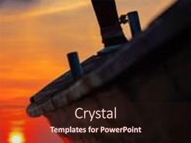 Traditional Long Tail Boat PPT template 98 | CrystalGraphics