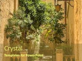 Traditional Narrow Silent Street PPT template 62 | CrystalGraphics