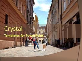 Travel The World Tourist Young PPT template 11 | CrystalGraphics