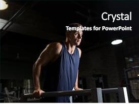 Triceps Dip Exercise On Parallel PPT template 61 | CrystalGraphics