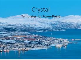 Tromso Harbor Aerial View Tromso PPT template 48 | CrystalGraphics