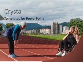 Two Strong And Inspiring Women PPT template 79 | CrystalGraphics