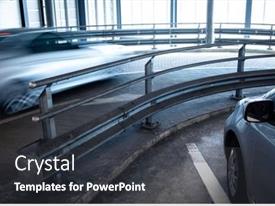 Underground Parking Cars Parked PPT template 93 | CrystalGraphics