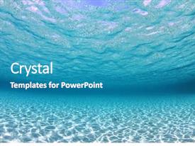 Underwater Ocean Background With Sandy PPT template 33 | CrystalGraphics