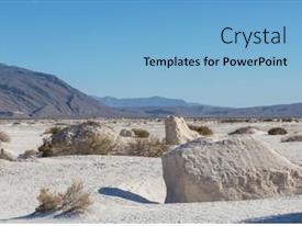 Unusual Natural Landscapes In White PPT template 33 | CrystalGraphics