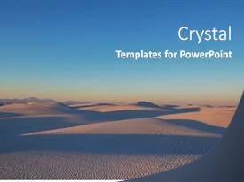 Unusual Natural Landscapes In White PPT template 49 | CrystalGraphics