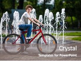 Urban Biking Teenage Boy PPT template 79 | CrystalGraphics