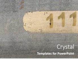 Urban Grunge Number One Hundred PPT template 65 | CrystalGraphics