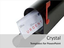 Urgent Letter In Mail Box PPT template 90 | CrystalGraphics