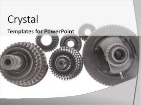 Auto Trasmission Real Used Motor Steel Gear Ppt Template 81