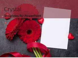 Valentines Day Greeting Card PPT template 34 | CrystalGraphics
