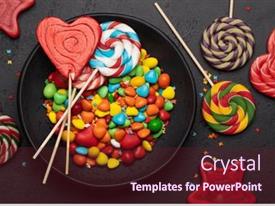 Various Candy Sweets And Lollipops PPT template 27 | CrystalGraphics