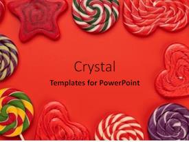 Various Candy Sweets And Lollipops PPT template 35 | CrystalGraphics