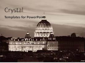 Vatican City St Peters Basilica PPT template 14 | CrystalGraphics