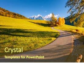 Ways Paths Picture Magic Image Of Alpine Hills PPT template 61 ...